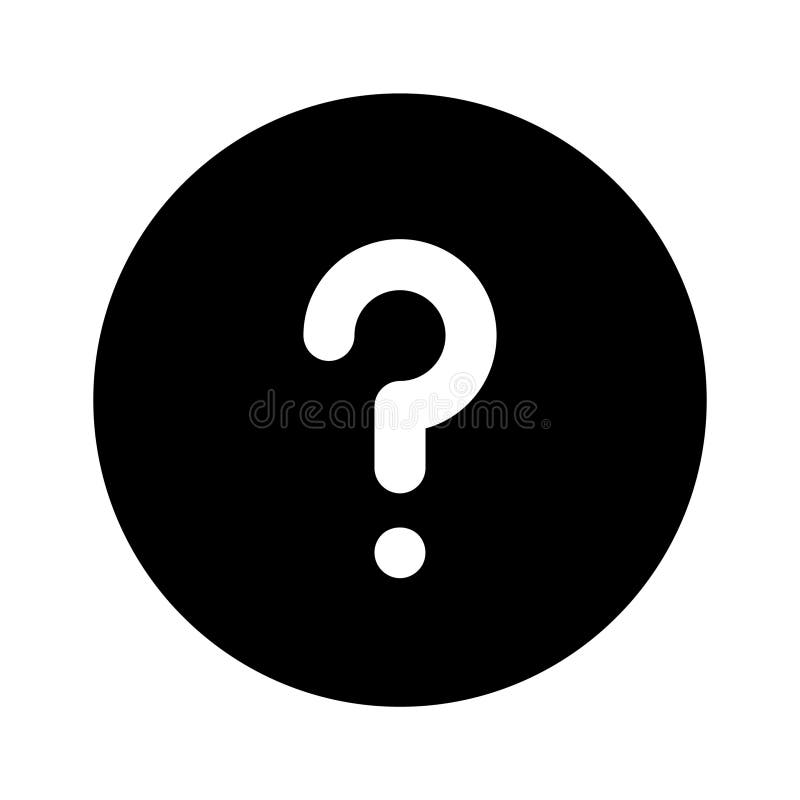 Question Mark Sign Solid Vector in Trendy Style Stock Vector ...