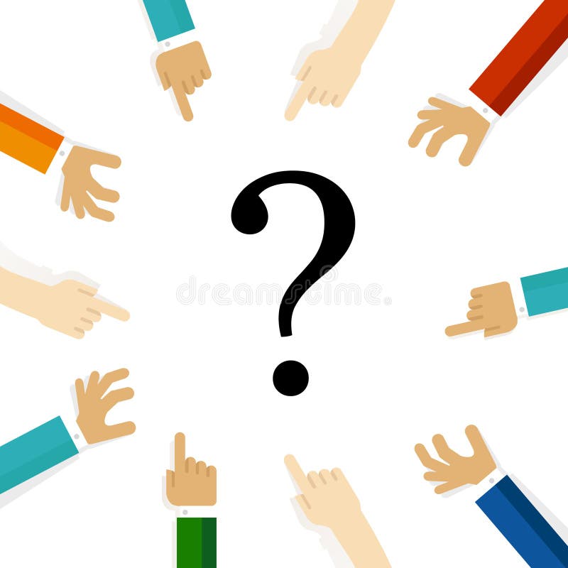 Question Mark Sign Solution Communication Answer People Asking Stock ...