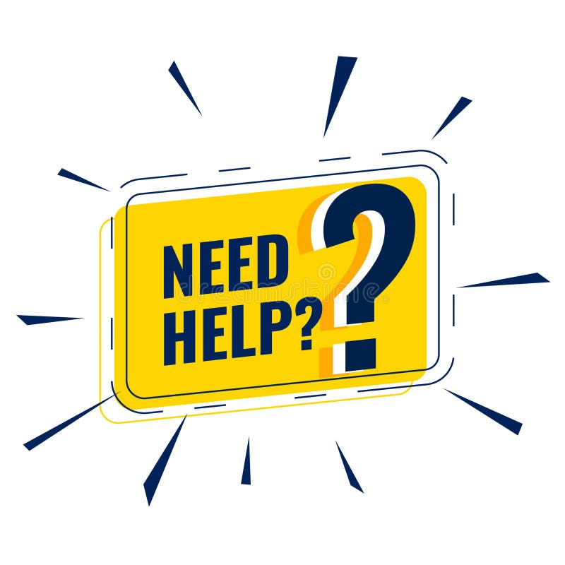 Question Mark Sign Template for Web Help or Request Stock Vector ...