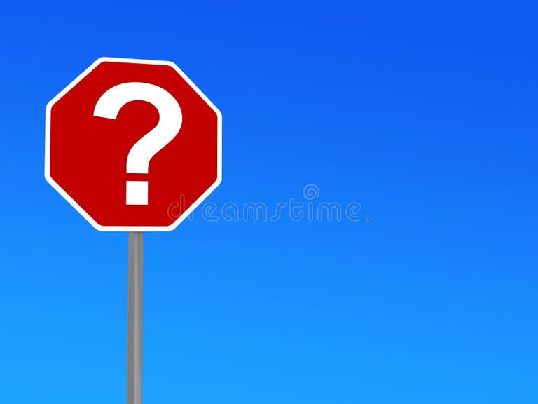 Blue Traffic Sign Question Mark Stock Photos - Free & Royalty-Free ...