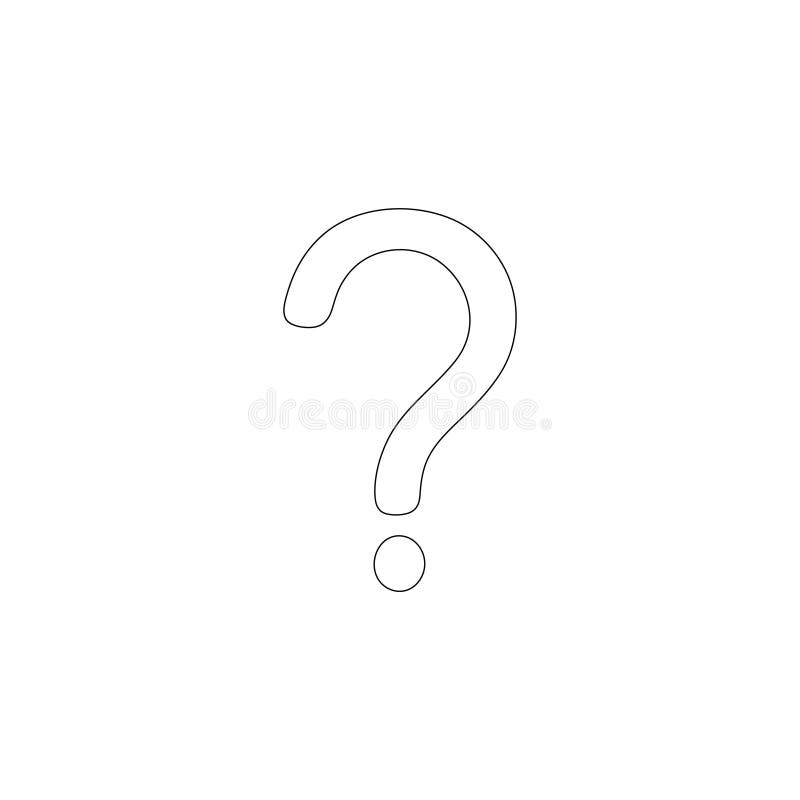 Question Mark. Flat Vector Icon Stock Vector - Illustration of ...