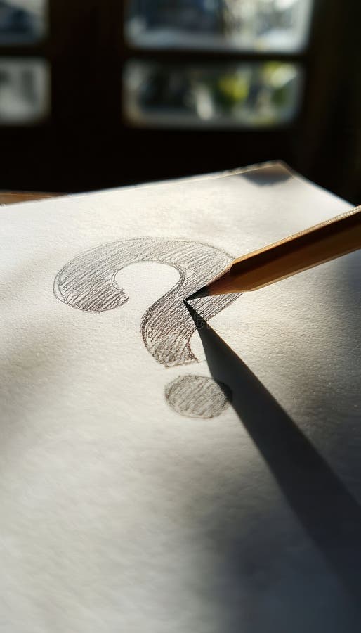 Question Mark Sketch Soft Natural Light Creative Design Inspiration ...
