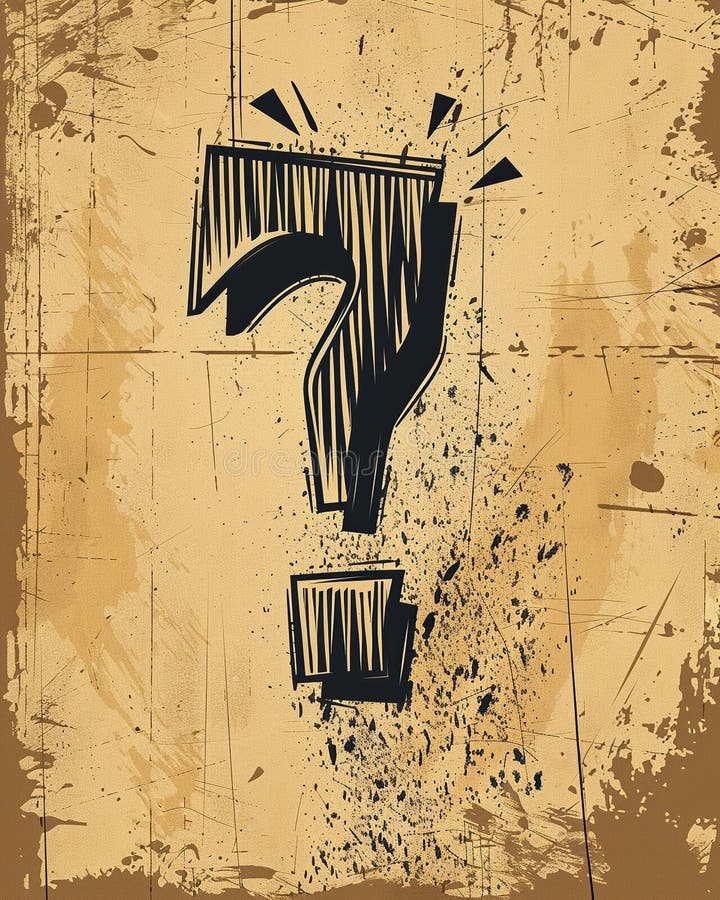 Question Mark Sketch-style Design. Ai Generative Stock Image - Image of ...