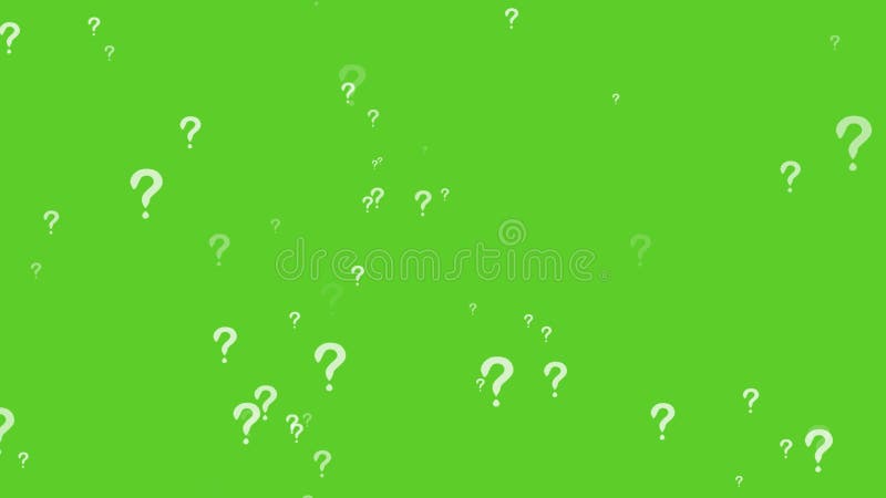 Question Mark Whirl Large Size Effect Particle Element on Green Screen ...