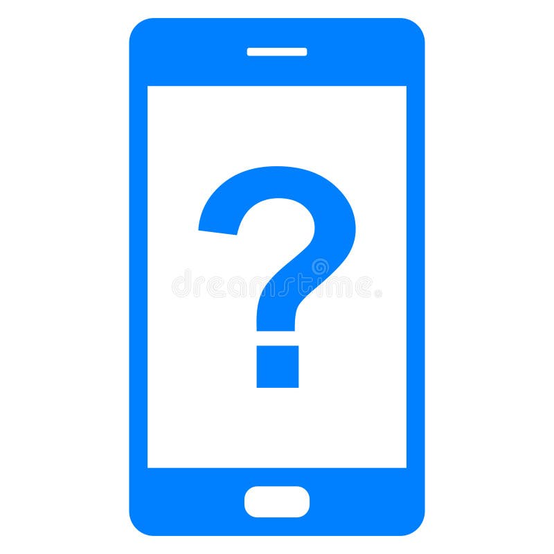 Question Mark and Smartphone As Vector Illustration Stock Vector ...