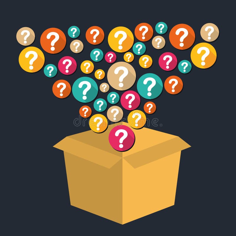 Question Mark and Solutions Stock Vector - Illustration of male ...