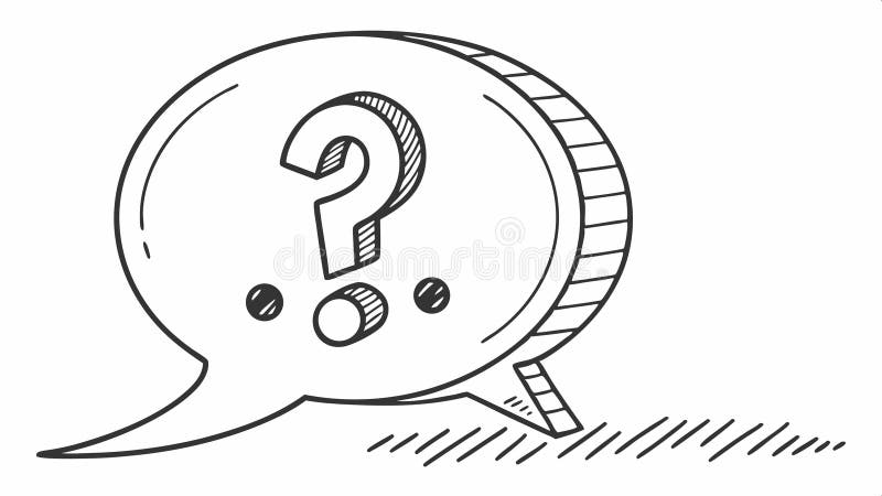 Question Mark in Speech Bubble, Inquiry and Curiosity Symbol Vector ...