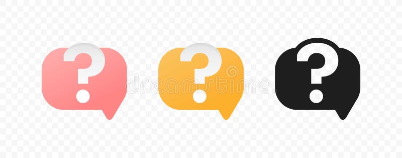 Question Mark in Speech Bubble Vector Design. Help Message Logo Stock ...