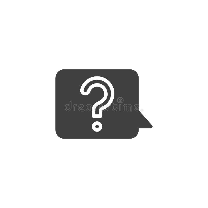 Simple Question Mark Speech Bubble Icon Stock Illustrations – 2,195 ...