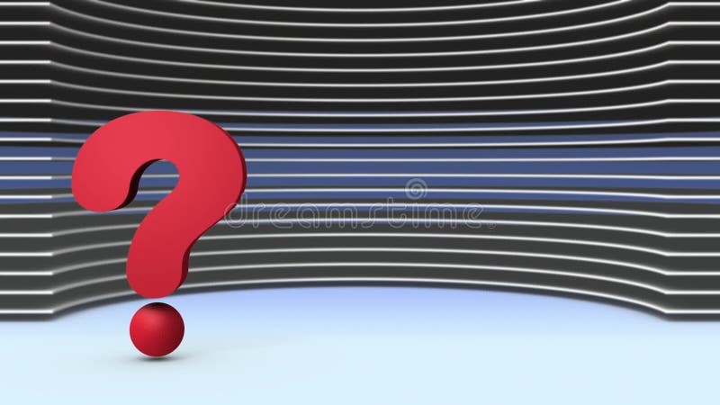 Question Mark Spinning on Stage. it is a Concept Video Showing ...