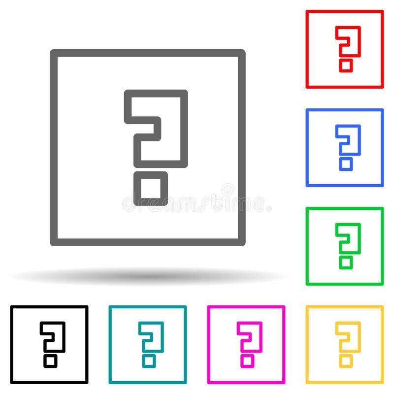 Question Mark in a Square Icon. Element of Simple Icon for Websites ...