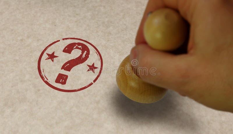 Question Mark Quest and Answers Stamp and Stamping Stock Image - Image ...