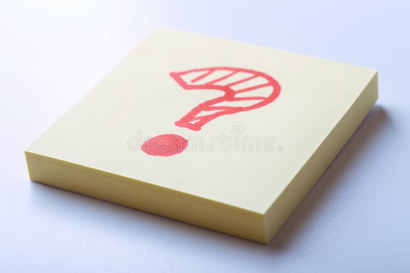 Question Mark Sticky Note stock image. Image of question - 71387085