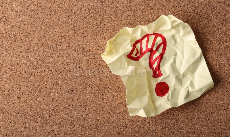 Question Mark Sticky Note stock photo. Image of communication - 71387118