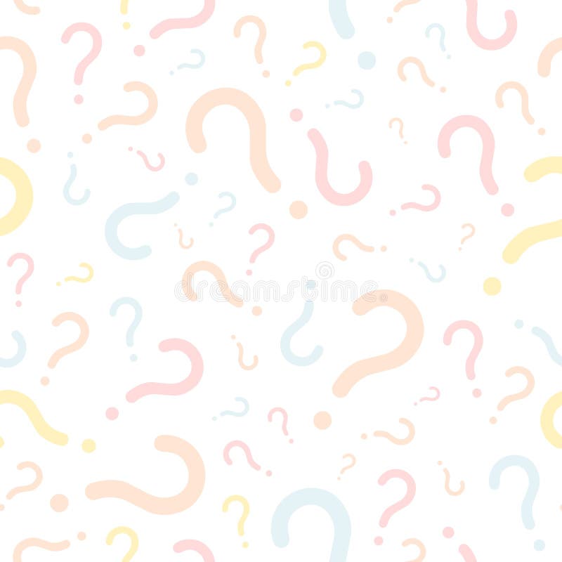 Question Mark Subtle Texture - Seamless Pattern Stock Vector ...