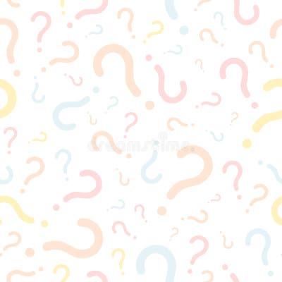 Question Mark Subtle Texture - Seamless Pattern Stock Vector ...