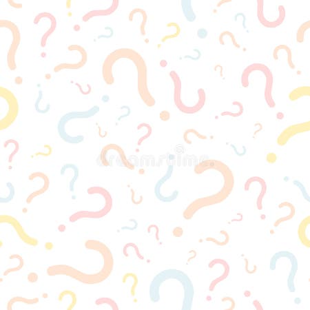 Question Mark Subtle Texture - Seamless Pattern Stock Vector ...