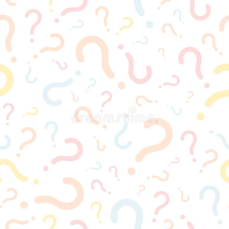 Question Mark Subtle Texture - Seamless Pattern Stock Vector ...