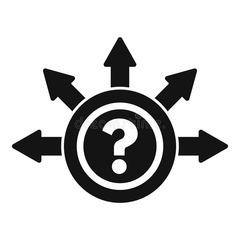 Question Mark Surrounded by Arrows Pointing in Different Directions ...