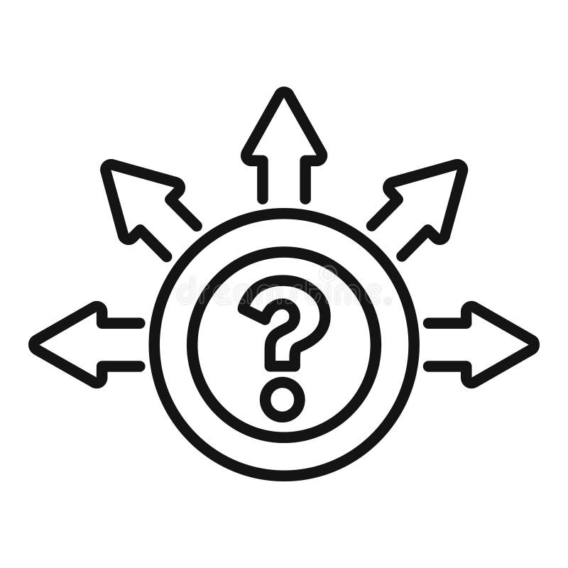 Question Mark Surrounded by Arrows Pointing in Different Directions ...
