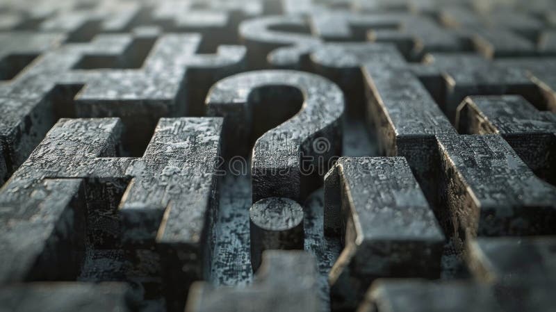 Question Mark Surrounded by Group of Question Marks Stock Image - Image ...