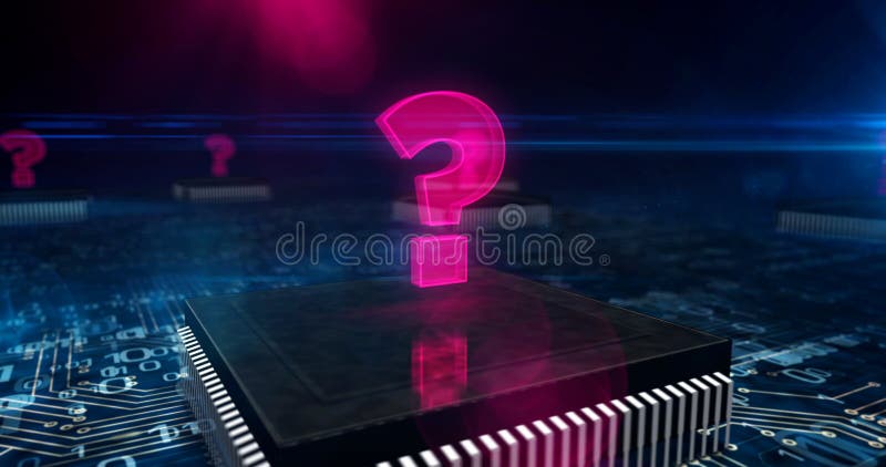 Question Mark Symbol 3d Illustration Stock Illustration - Illustration ...