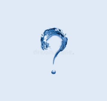 Water Question Mark stock photo. Image of decision, question - 109540528
