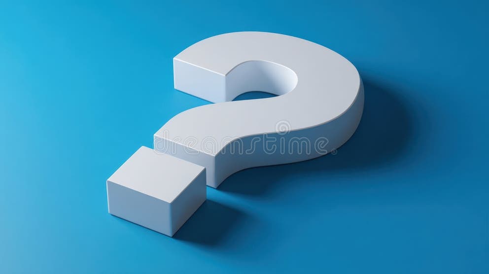 The Question Mark Symbol Representing Curiosity and Inquiry in Design ...