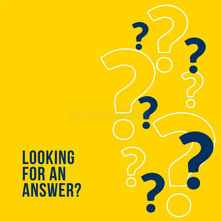 Question Mark Symbol Yellow Background for Social Discussion Stock ...