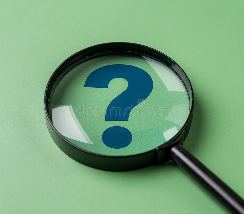 Question Mark Symbolizing Analysis and Problem Solving Generative Ai Stock Illustration ...