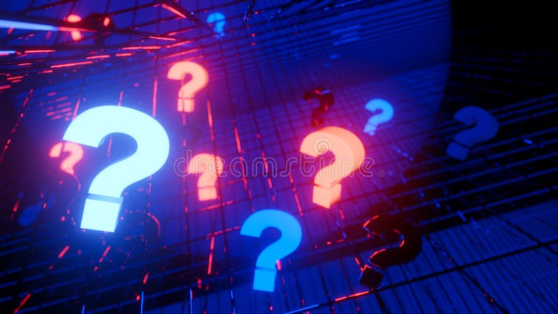 Questions and Answers Faq Technical Support Web Site 3D Illustration ...