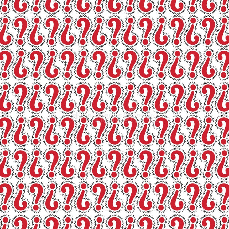 Question Mark Texture. Question Marks Seamless Stock Illustration ...
