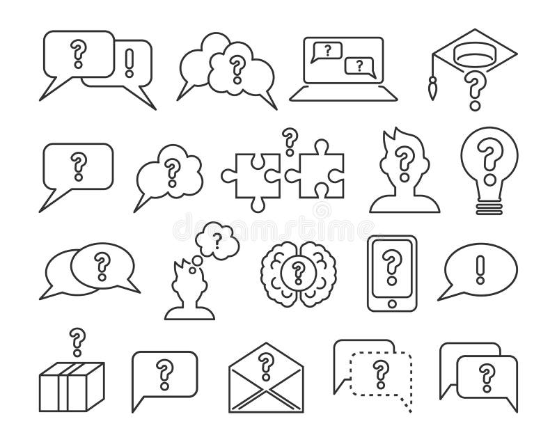 Person Speech Bubbles Question Mark Stock Illustrations – 89 Person ...