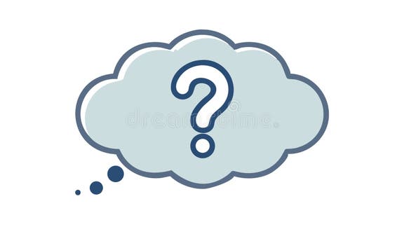 Question Mark in Thought Bubble Problem Solving Vector, Vector Design ...
