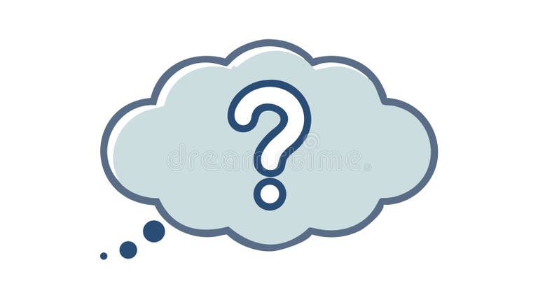 Question Mark in Thought Bubble Problem Solving Vector, Vector Design ...