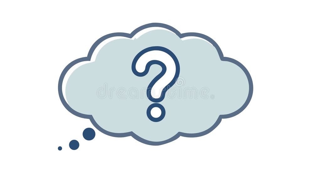 Question Mark in Thought Bubble Problem Solving Vector, Vector Design ...