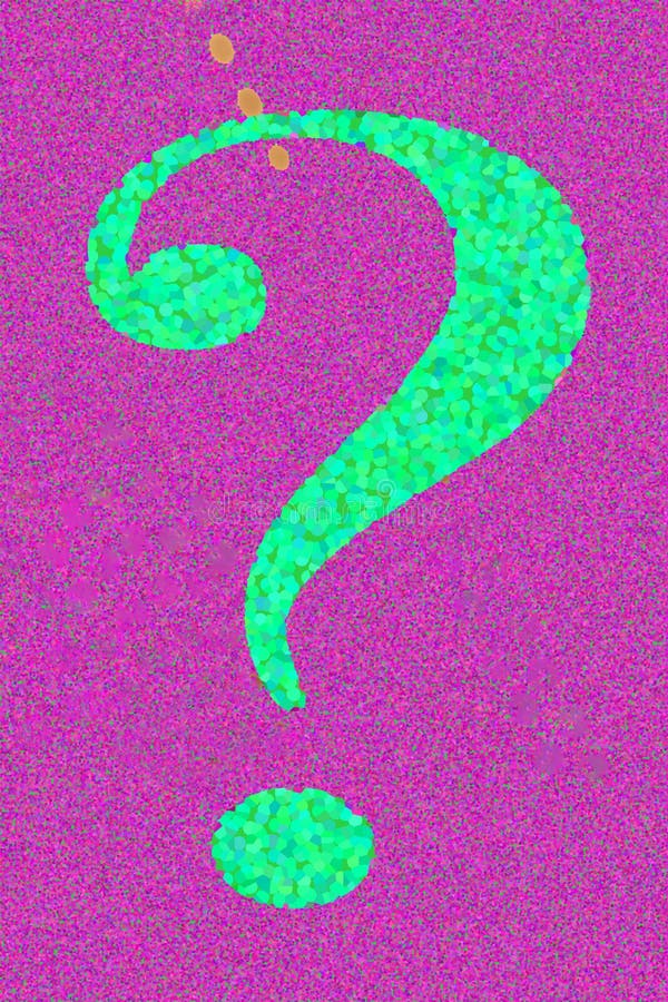 Question Mark with Three Dots Illustration Stock Illustration ...