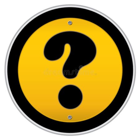 Question mark traffic sign stock vector. Illustration of question ...
