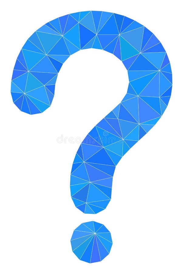 Question Mark Triangle Mocaic Icon Stock Vector - Illustration of ...