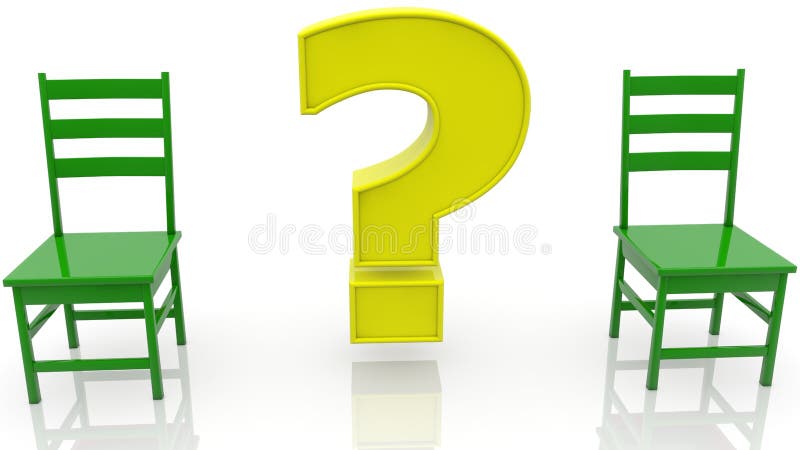 Question Mark Concept in White and Red Stock Illustration ...