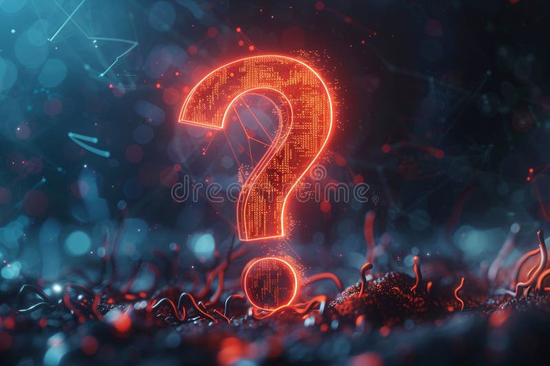 The Question Mark of the Unknown Stock Illustration - Illustration of ...