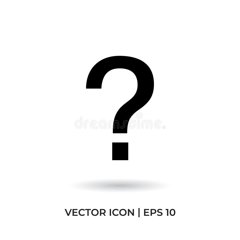 Question Mark Vector Icon in Modern Design Style for Web Site and ...