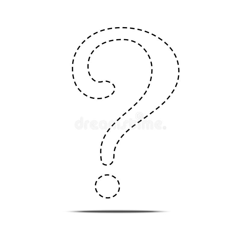 Question mark vector sign stock vector. Illustration of shape - 100374141