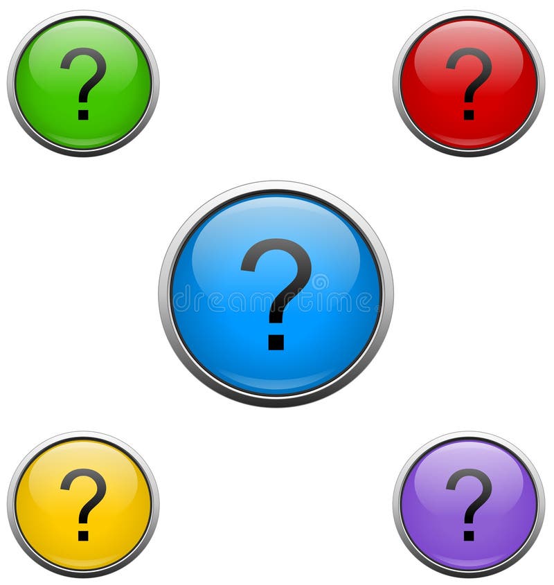 Question mark web buttons stock illustration. Illustration of symbol ...
