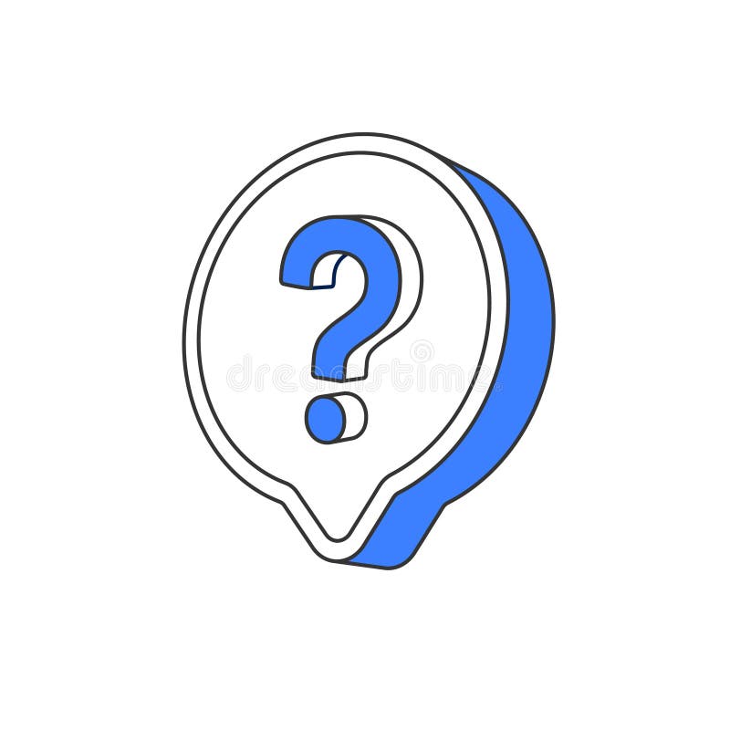 Question Mark Web Page Design. FAQ Sign Stock Illustration ...
