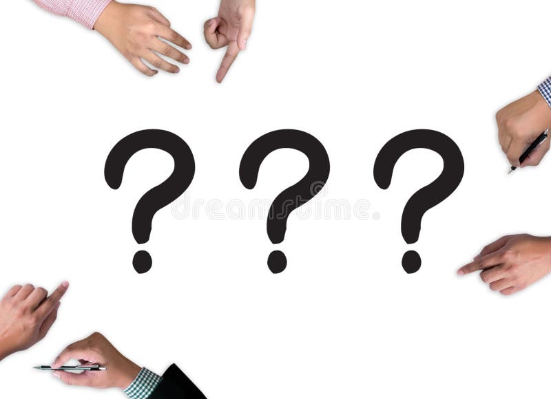 Question Mark Confusion in Training Meeting Question Concept Stock ...
