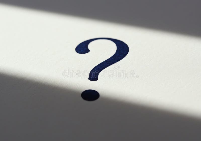 Question Mark on White Background Stock Illustration - Illustration of ...