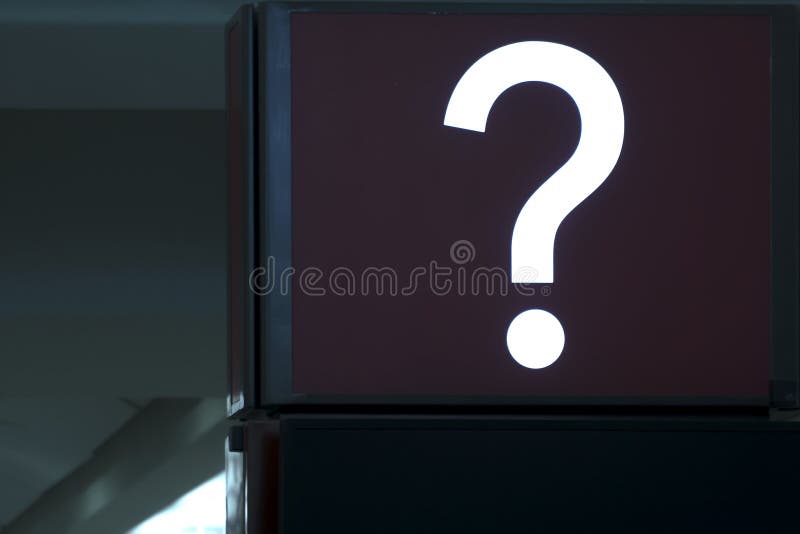 Question Mark and White Letter Dark Red Background Stock Photo - Image ...