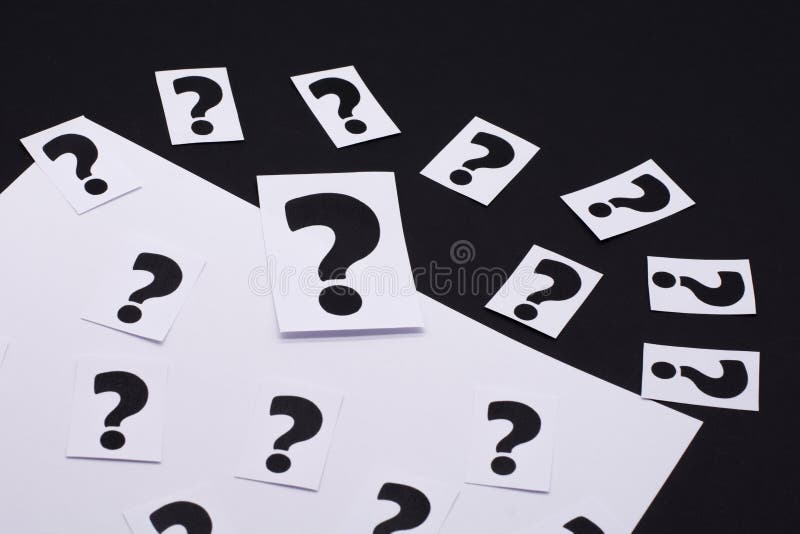 A Question Mark on a White Sheet . FAQ Frequency Asked Questions ...