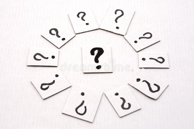 A Question Mark on a White Sheet . FAQ Frequency Asked Questions ...